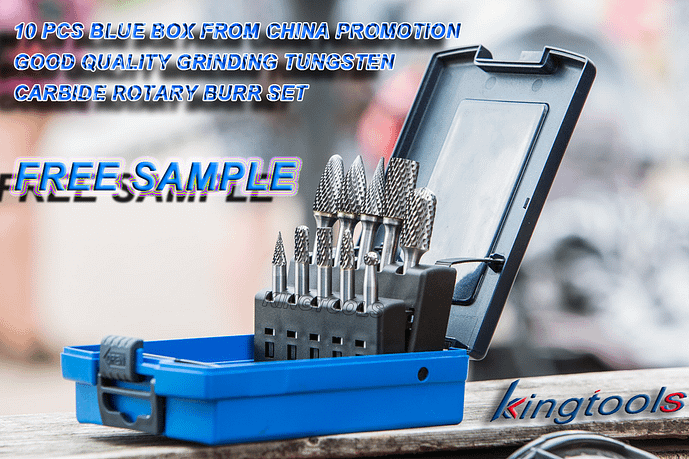 Double Cut 10pcs R shank Tungsten Carbide Rotary File Burring Tools Set ...